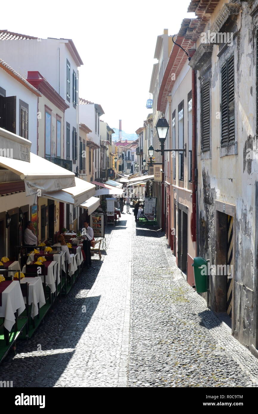 Streets in Funchal, Madeira Stock Photo - Alamy