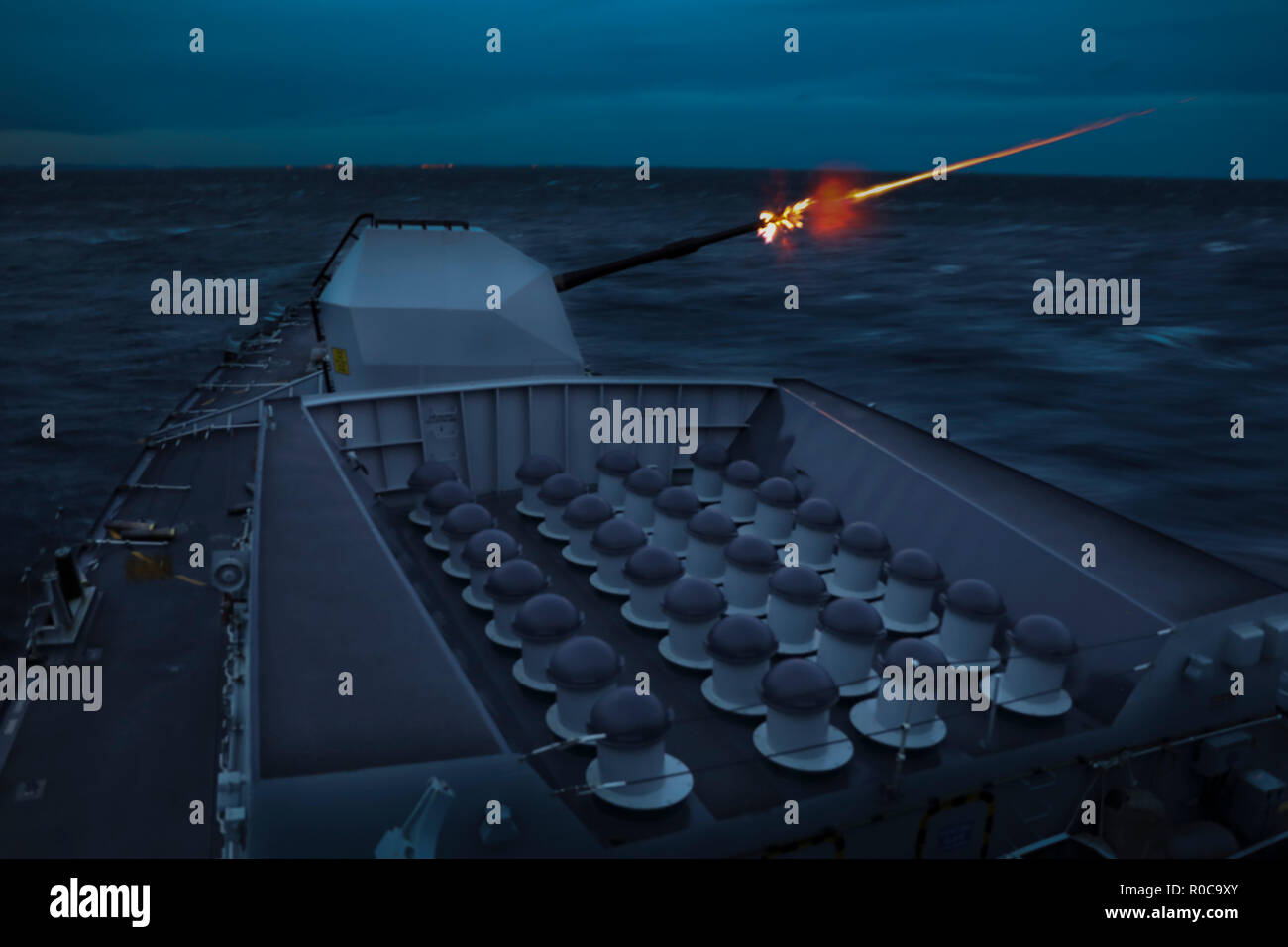 HMS Northumberland in the early hours of 30 Oct 2018 carried out Naval ...