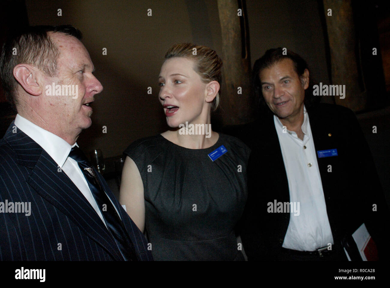(l-r) Frank Howarth (Director of the Australian Museum), Cate Blanchett ...
