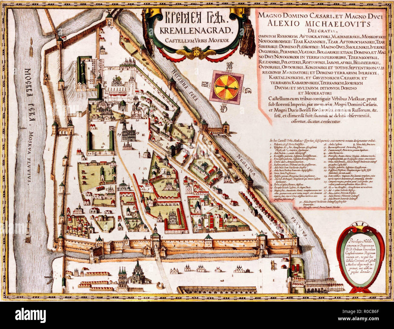 Antique Map Of Moscow High Resolution Stock Photography and Images - Alamy