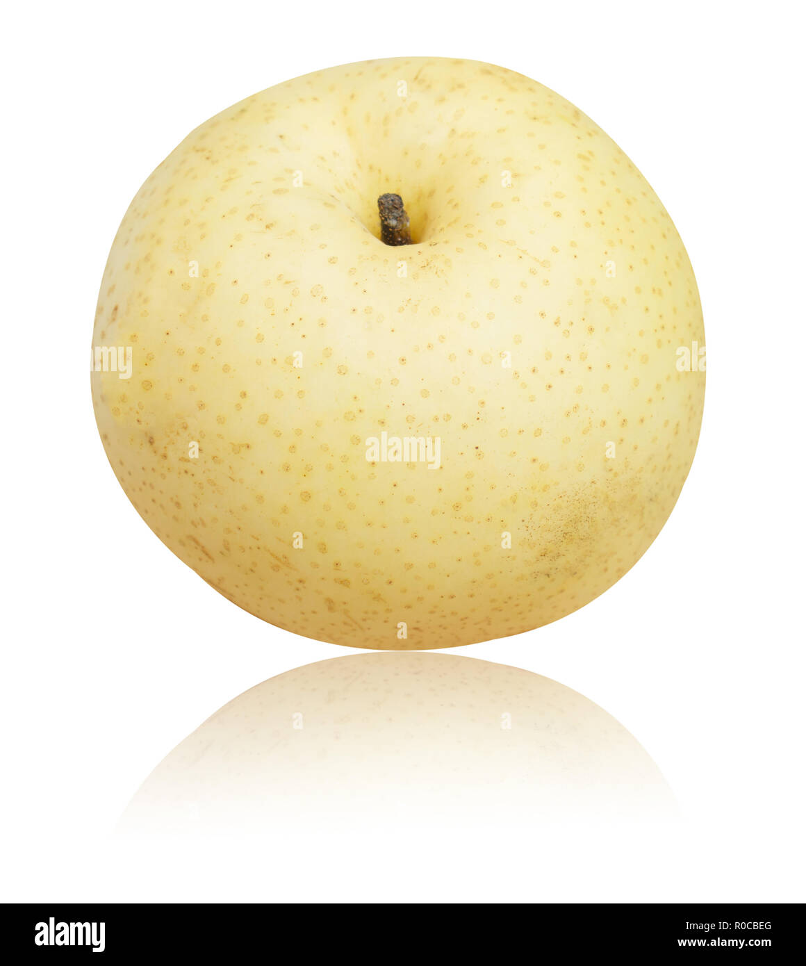 Yellow pear isolated on white background Stock Photo - Alamy