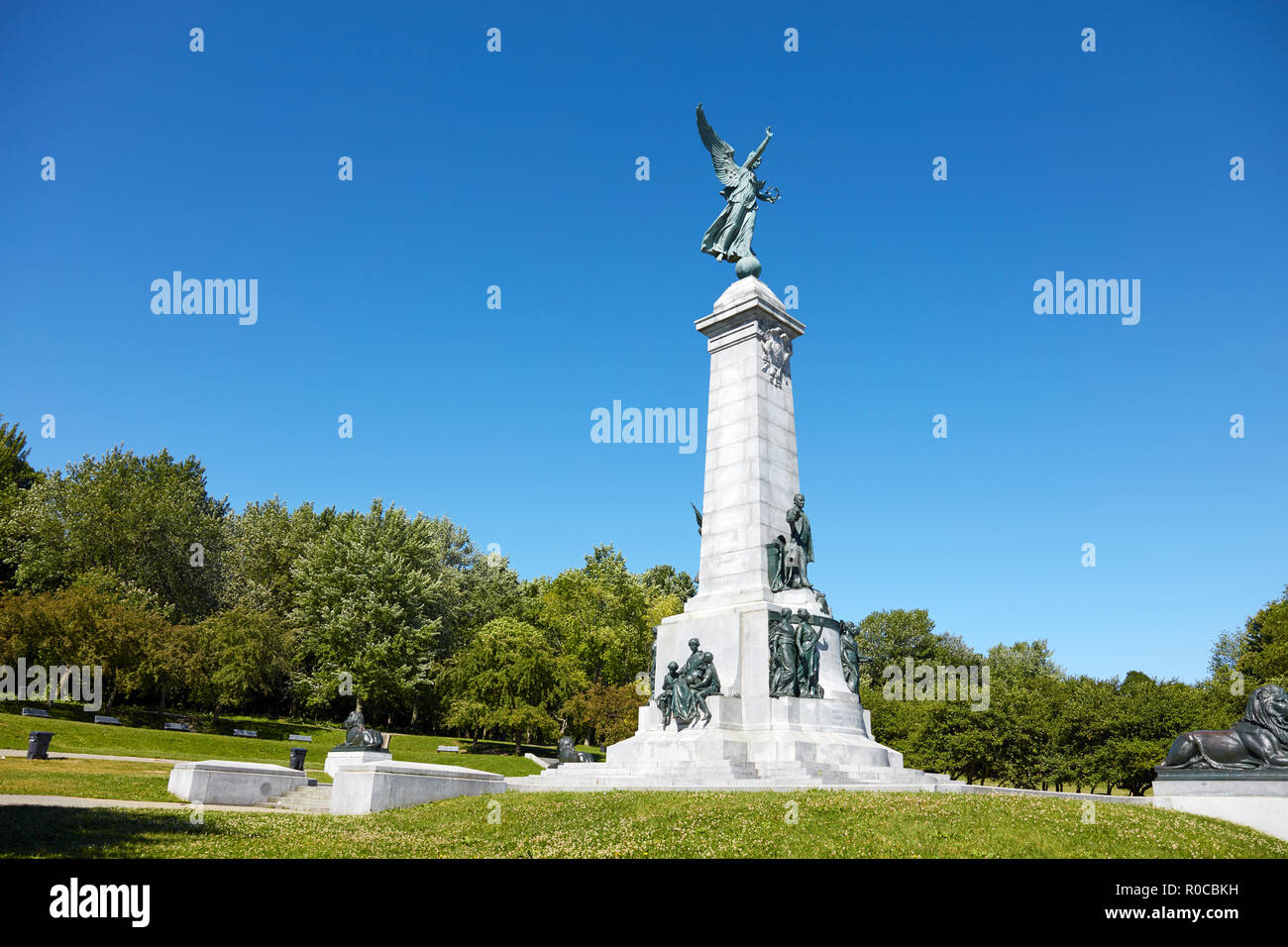 Montreal Canada June 2018 Sir George Etienne Cartier Monument In