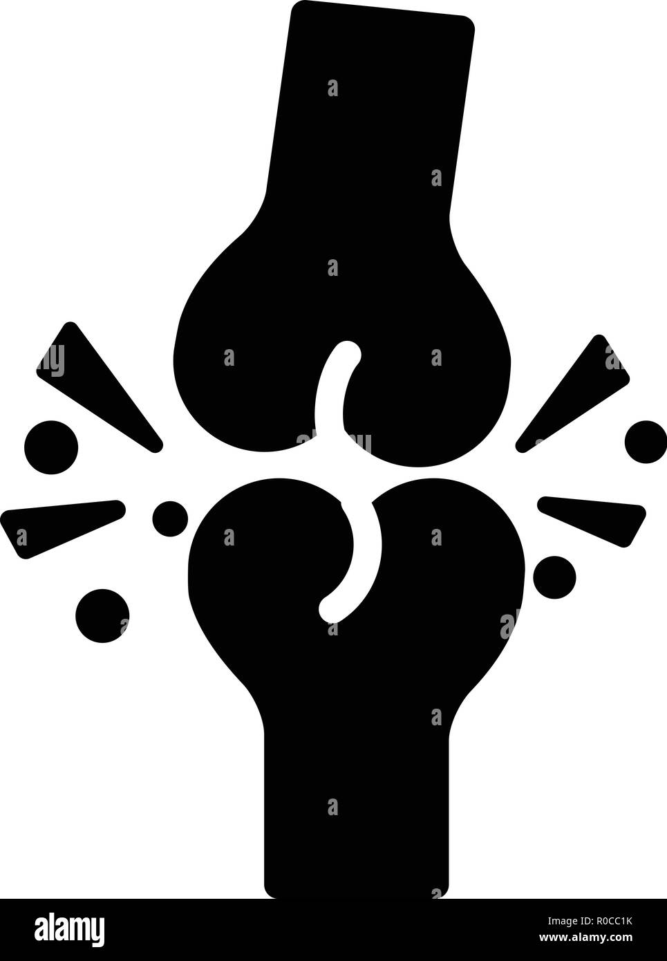Arthritis outline icon joint Black and White Stock Photos & Images - Alamy