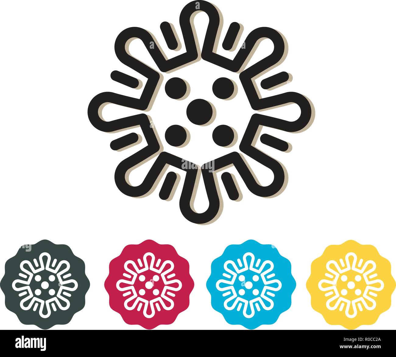 Virus - Infection Prevention Icon as EPS 10 File Stock Vector Image ...