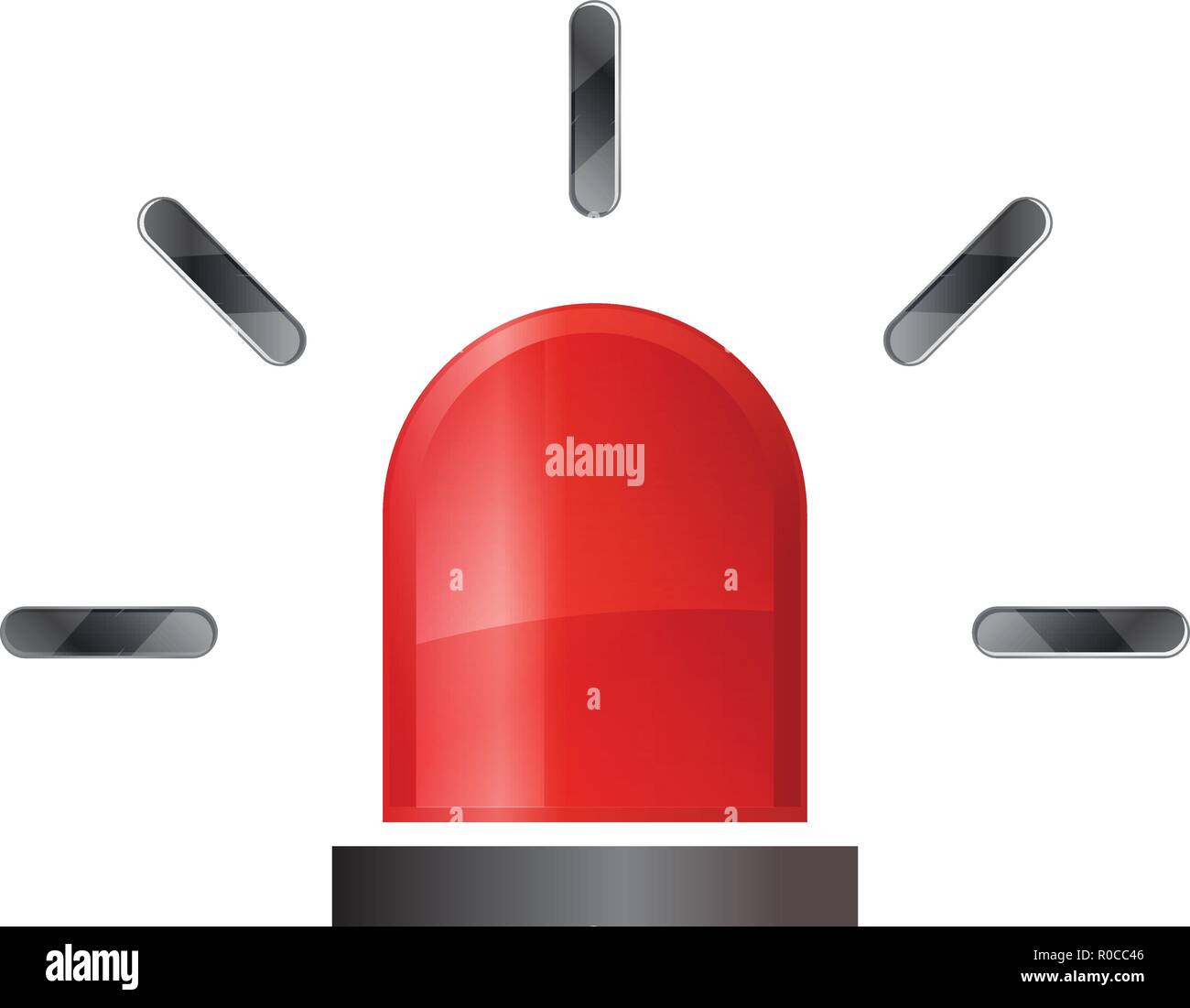 Siren light icon in Stock Vector Images - Alamy