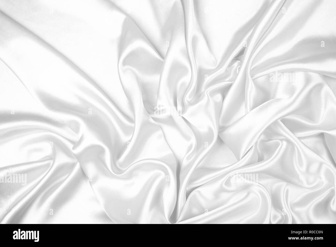 white satin fabric texture background Stock Photo - Alamy