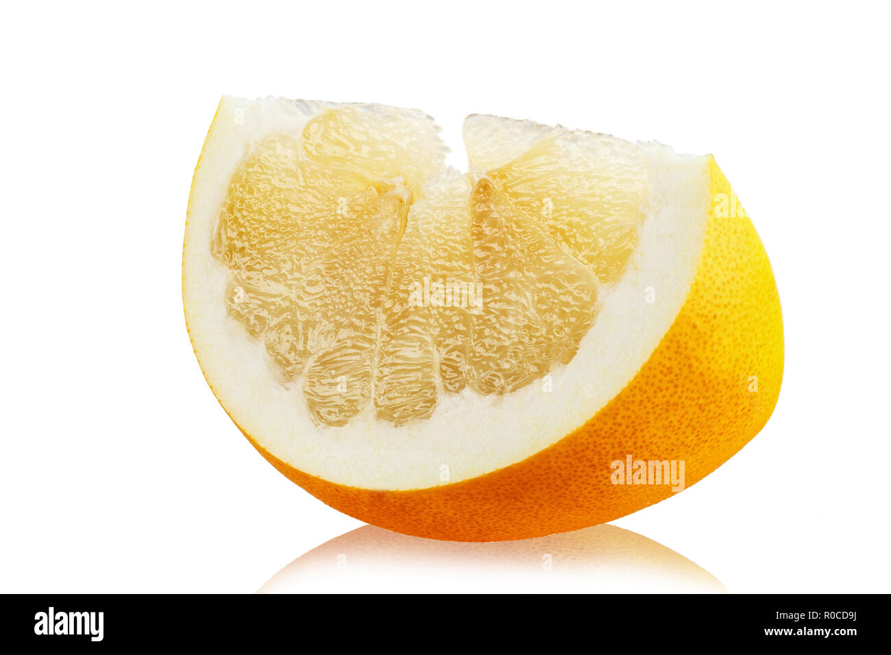 pomelo fruit slice on white background isolated. clipping path Stock ...