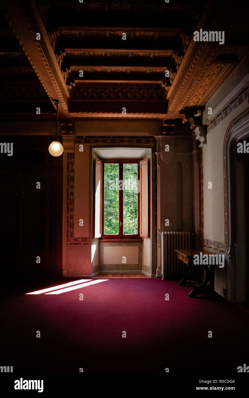 Castle window view hi-res stock photography and images - Alamy