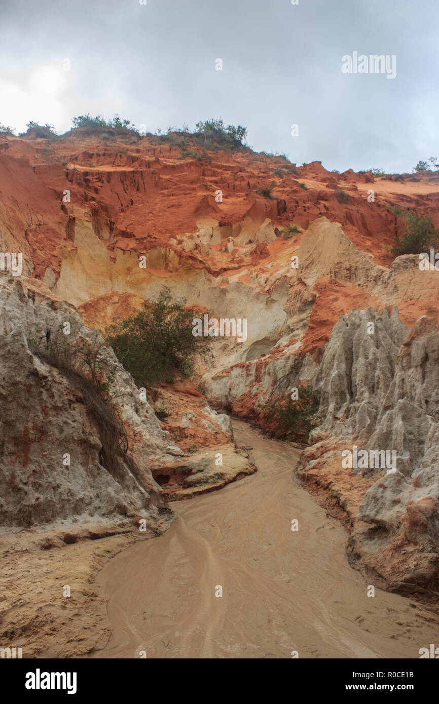 fairytale stream, river through sand stone mui ne vietnam Stock Photo ...
