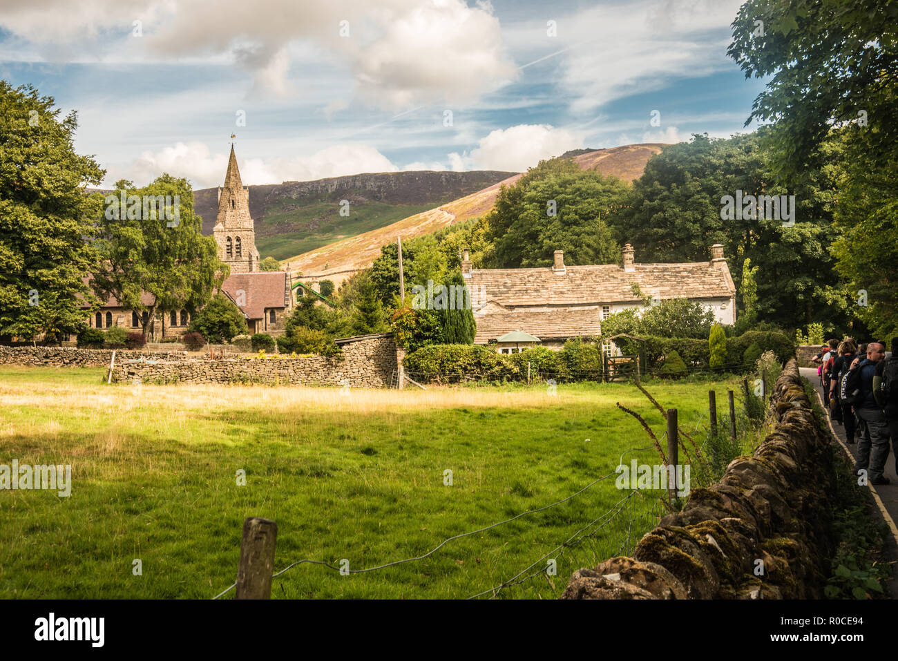 the village of Edale Derbyshire England Ray Boswell Stock Photo - Alamy