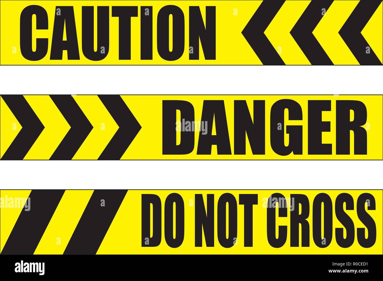 hazard warning tape Stock Vector Image & Art - Alamy