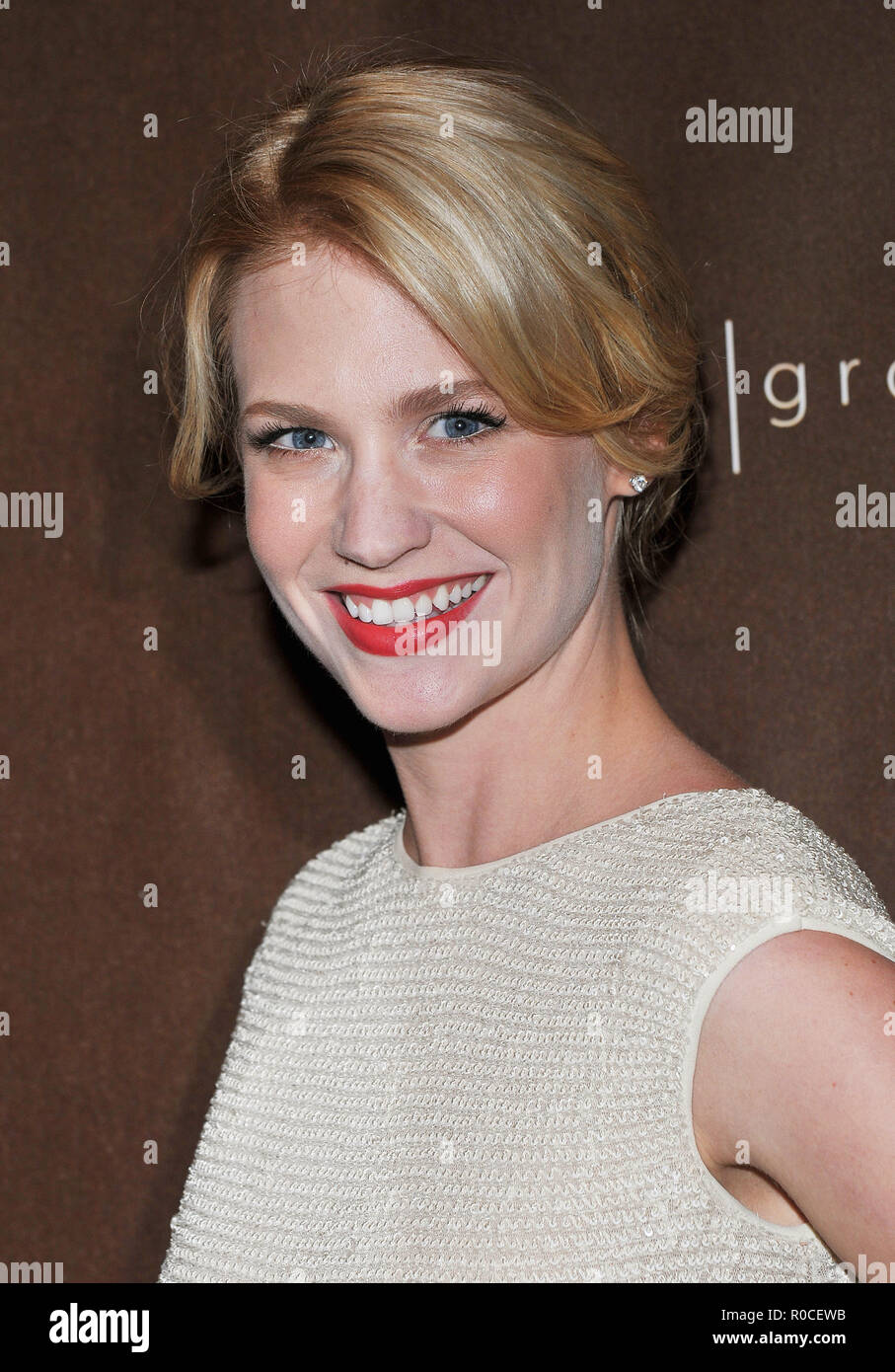 January Jones arriving at the 10th Annual Costume Designers Guild ...