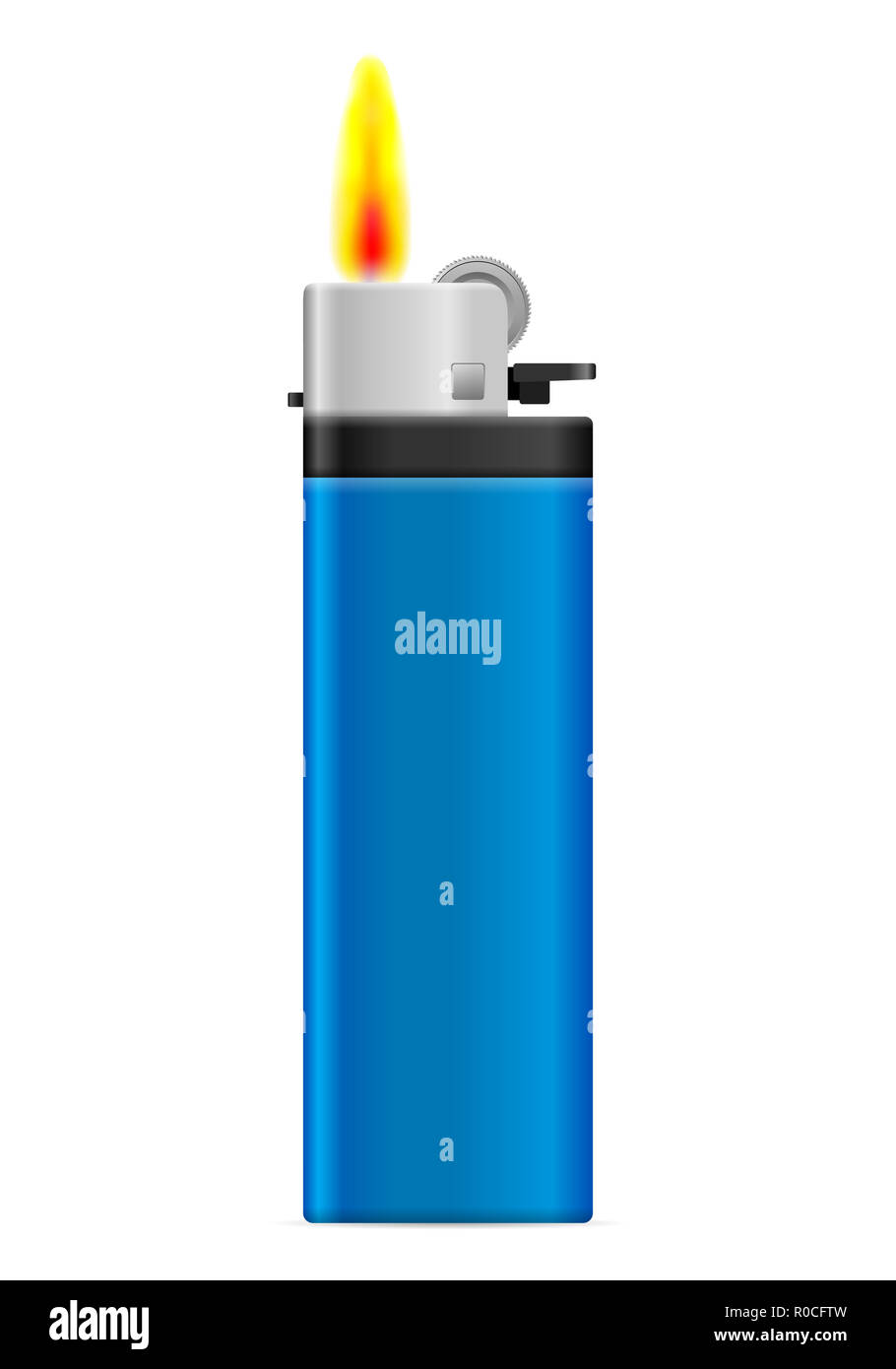 Lighter on a white background. Vector illustration Stock Photo - Alamy
