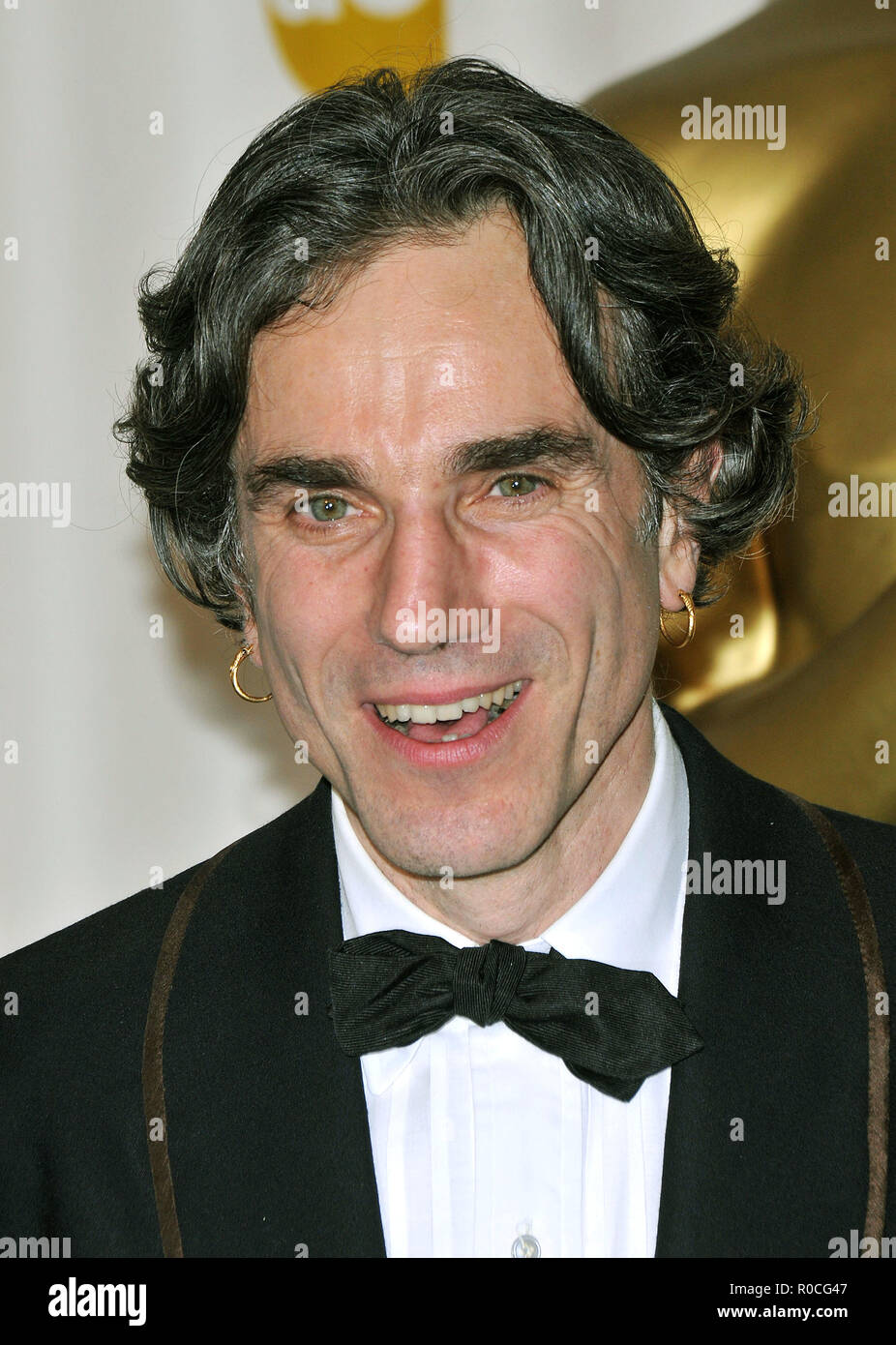 Daniel Day Lewis 80th Oscars ceremony, press room at the Kodak Theatre In Los Angeles. headshot ...