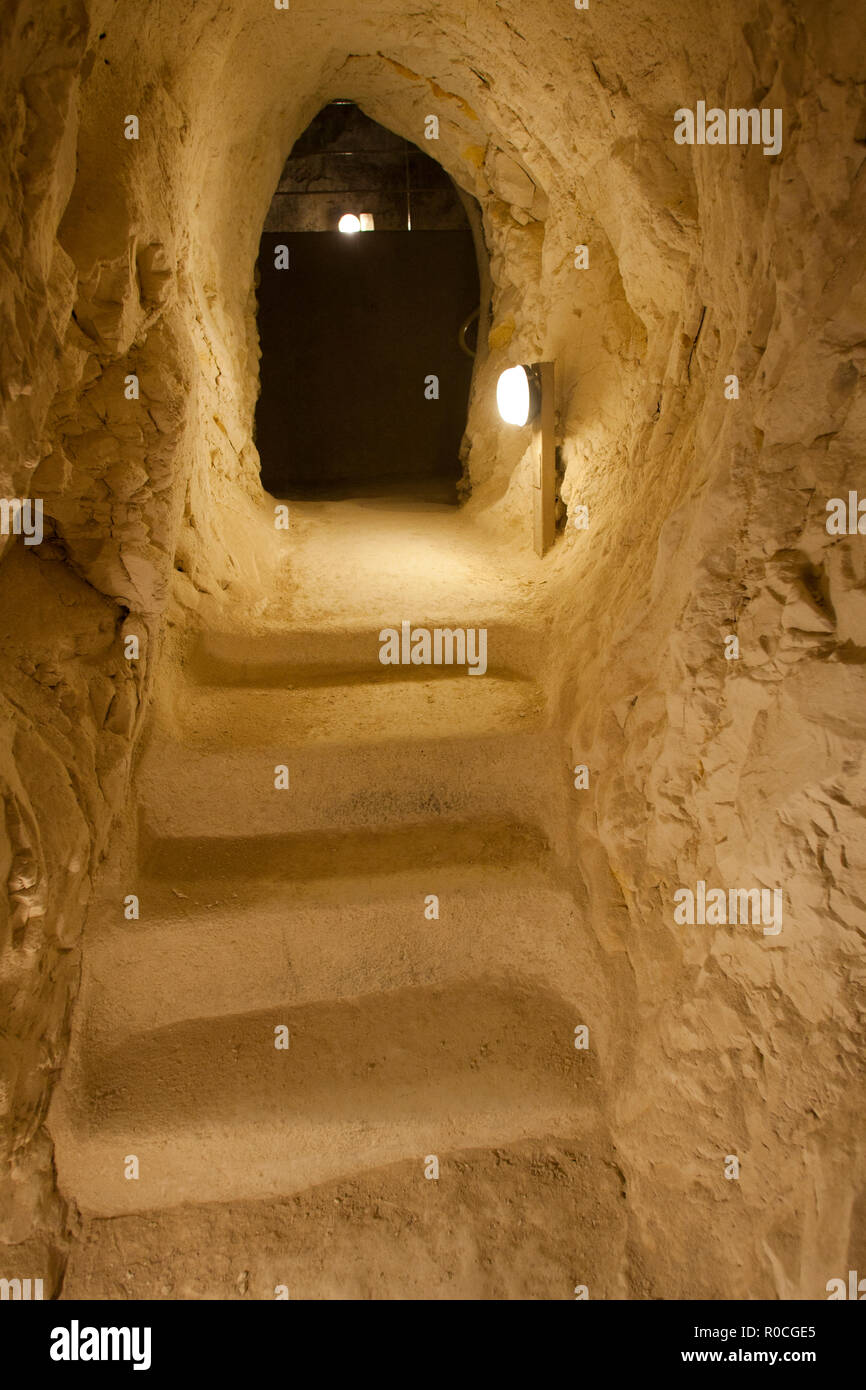 Herodium King Herod Fortress-water system Stock Photo - Alamy