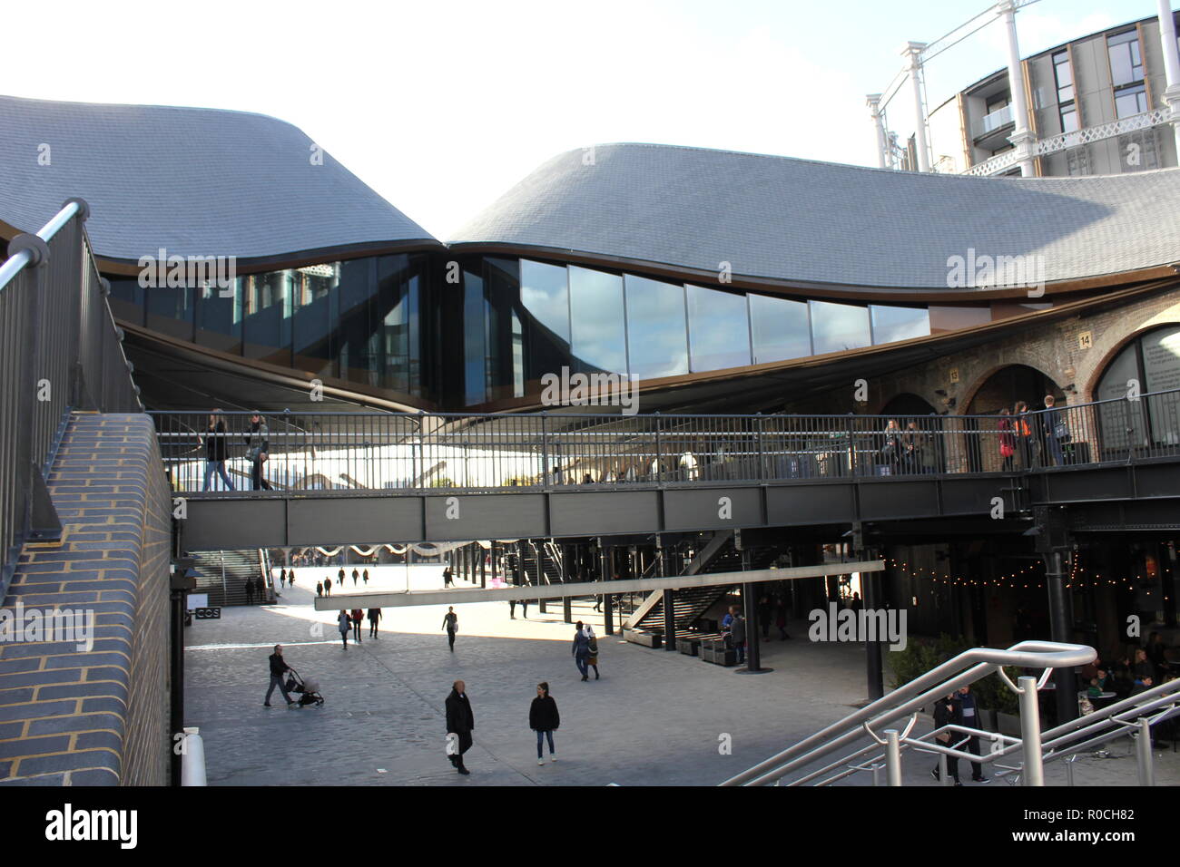 Coal Drops Yards, Kings Cross, London, Shoppers and architecture ...