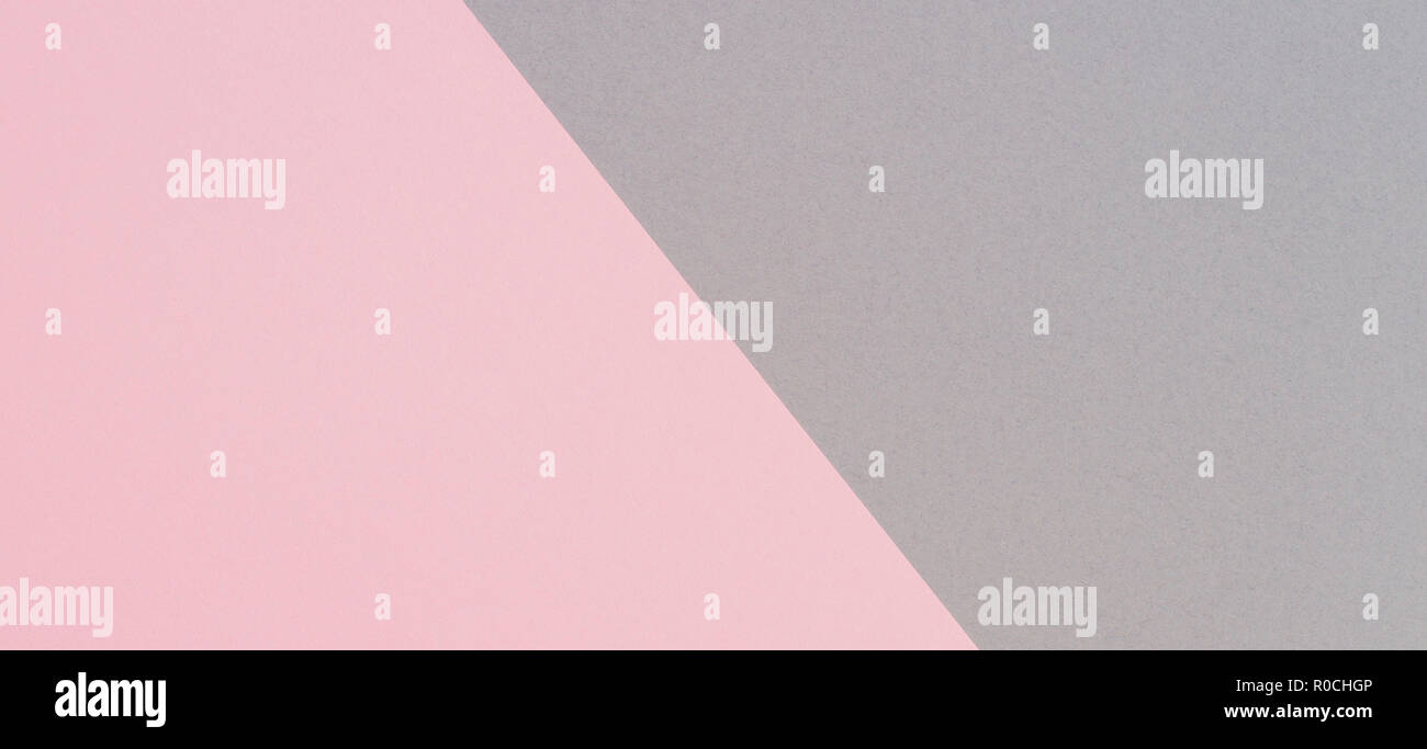 Abstract geometric shape gray and pink color paper banner background ...