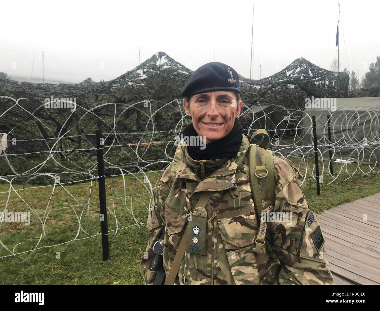 Lt Col Caroline Lewis during Nato Exercise Trident Juncture in Norway ...