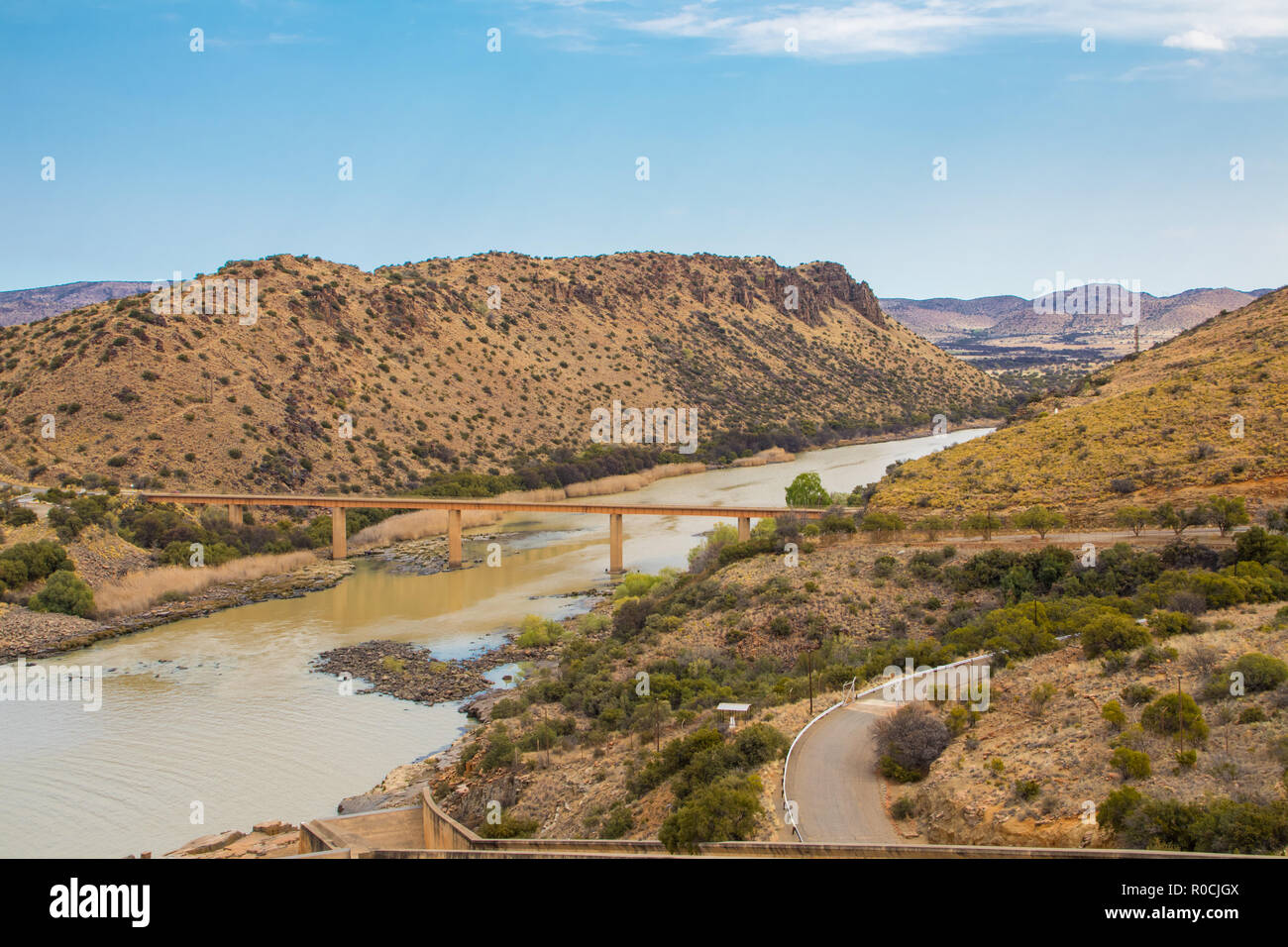GAriep dam on the Orange river in South Africa Stock Photo - Alamy