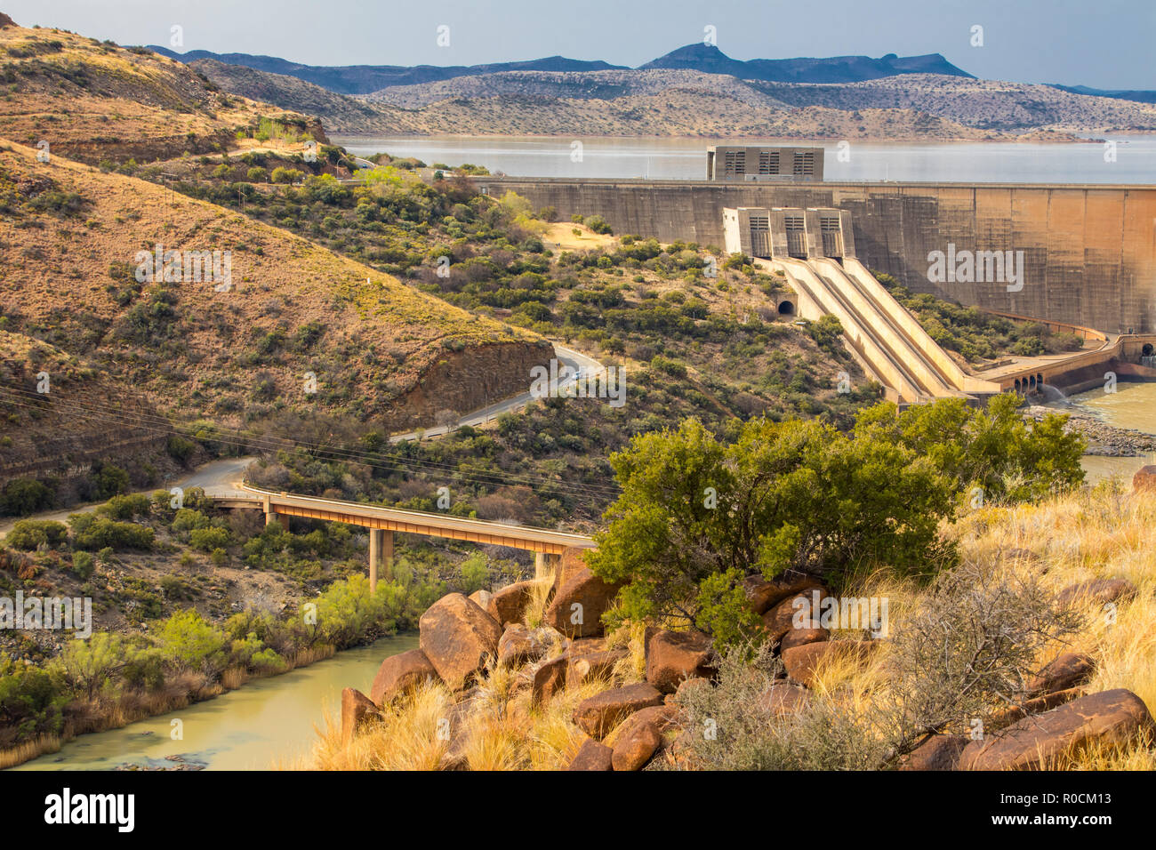 Gariep dam on the Orange river in South Africa Stock Photo - Alamy