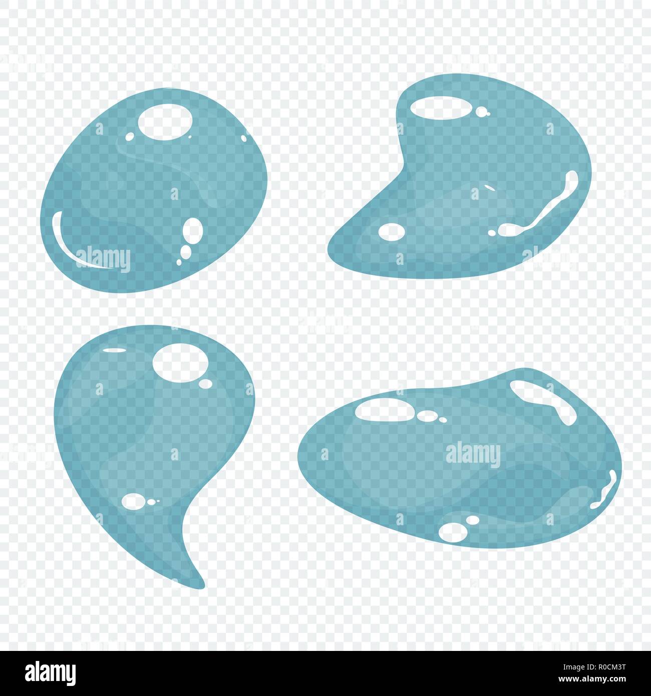 vector water drop on a transparent background Stock Vector Image & Art ...