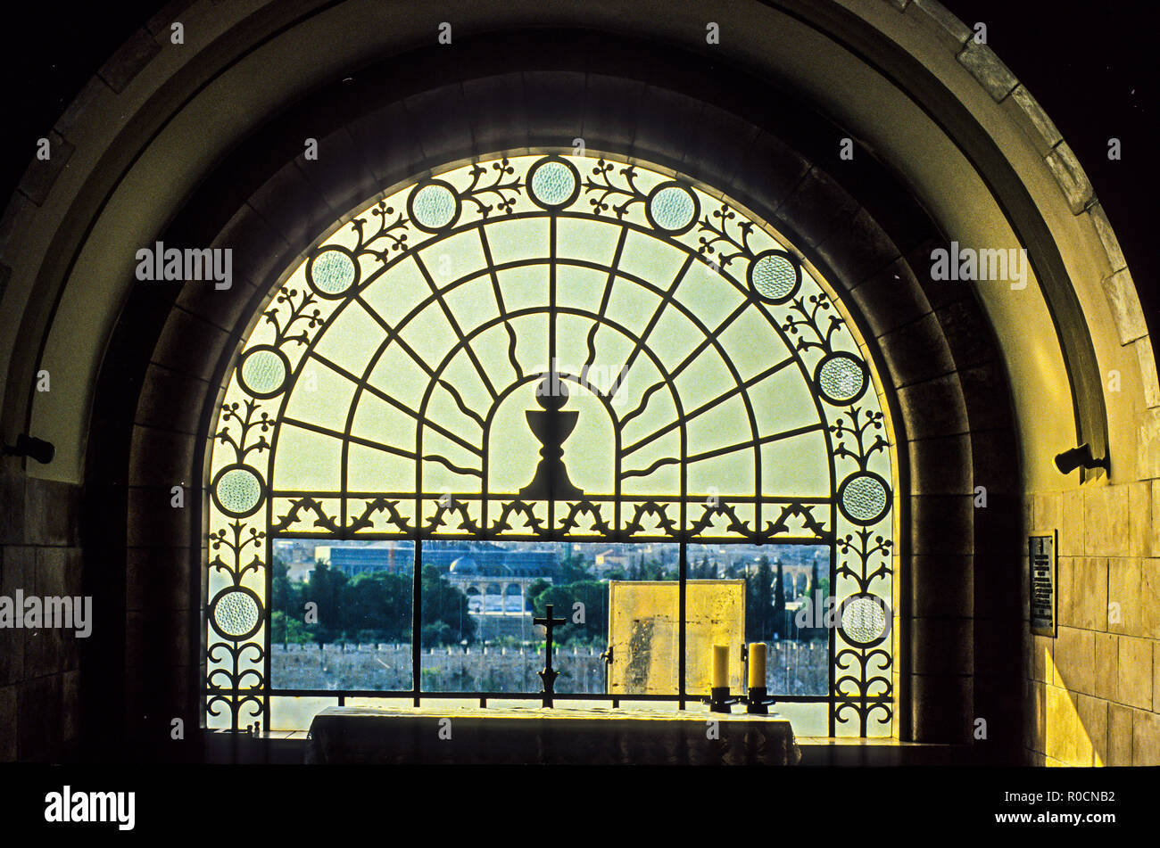 jerusalem dominus flevit Stock Photo - Alamy
