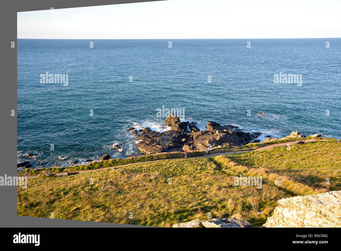 Sun setting over St.Ives, Cornwall Stock Photo - Alamy
