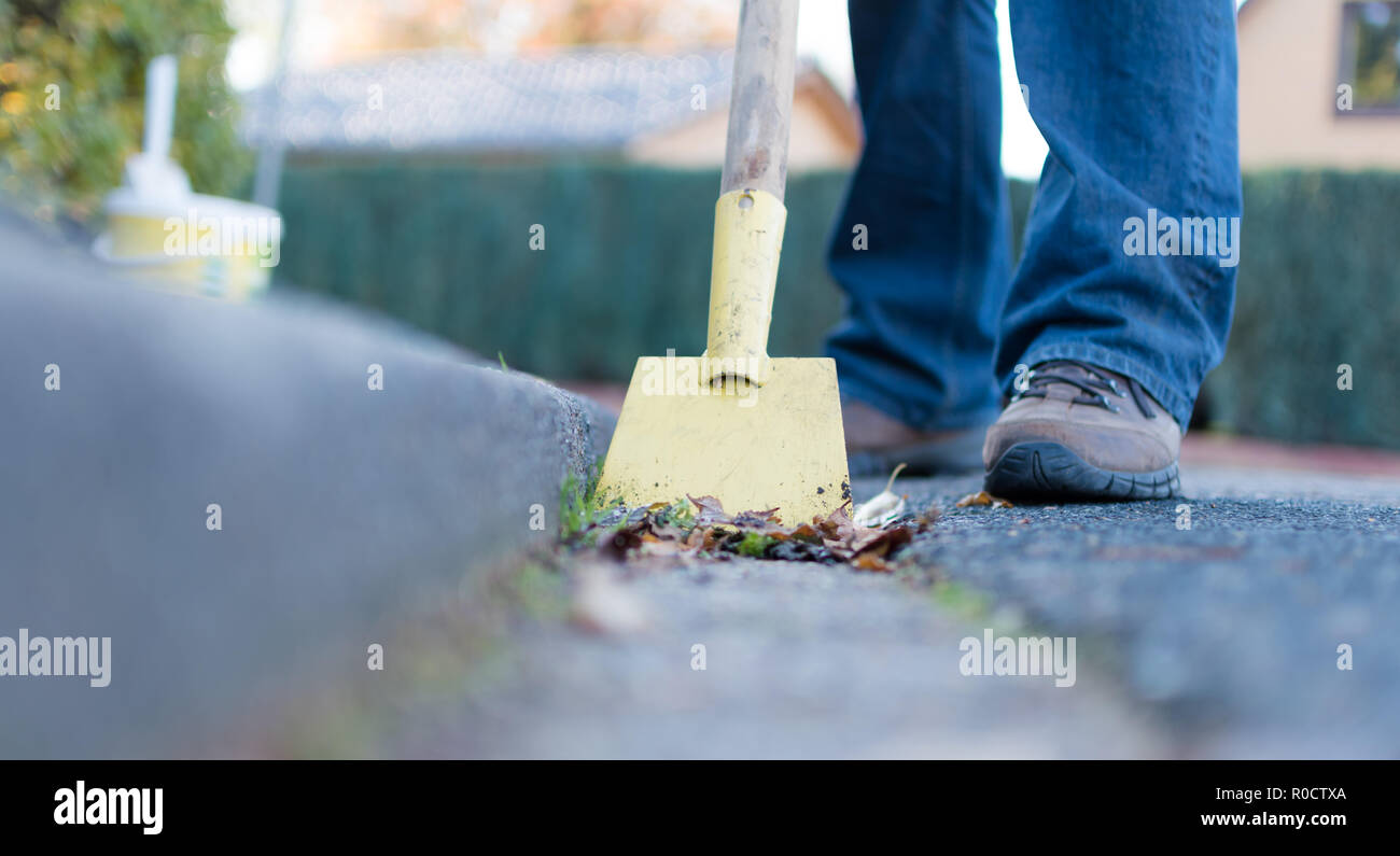 Urban road rain gutters hi-res stock photography and images - Alamy