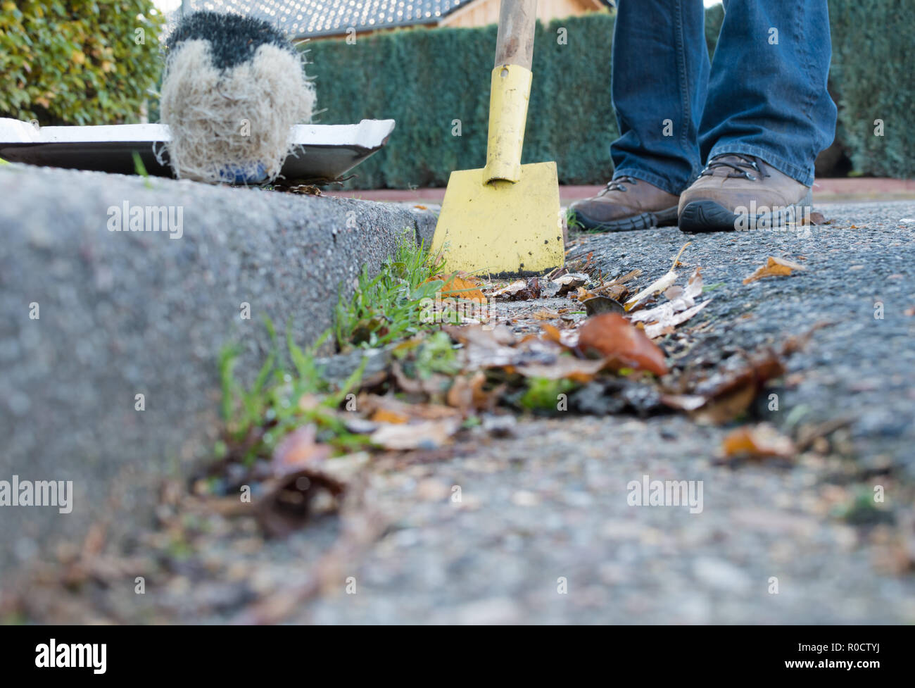 Urban road rain gutters hi-res stock photography and images - Alamy
