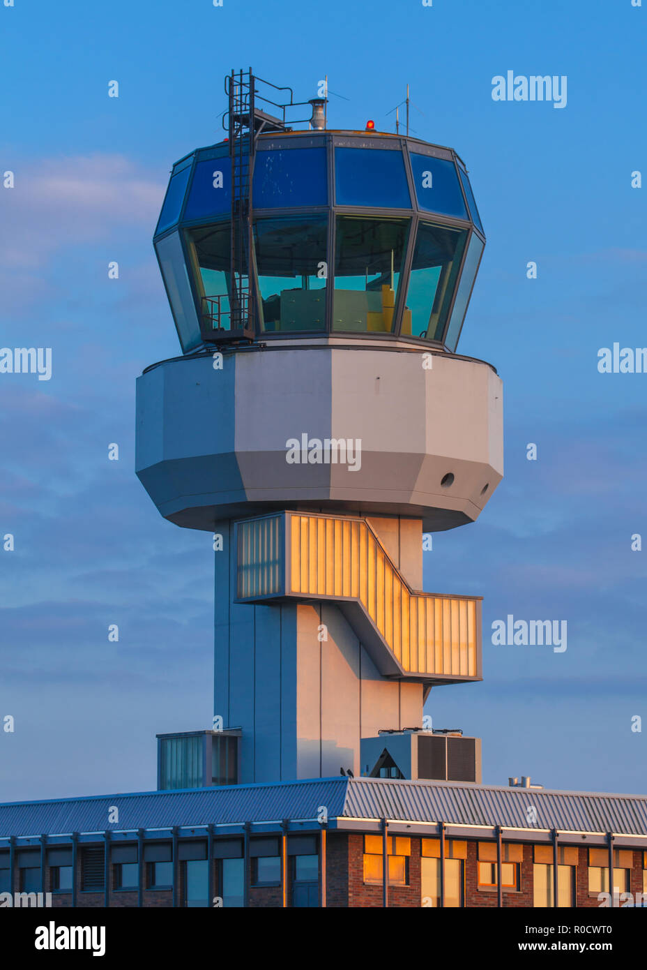 Small Air Traffic Control Tower as a Symbol for Holiday Feeling Stock ...
