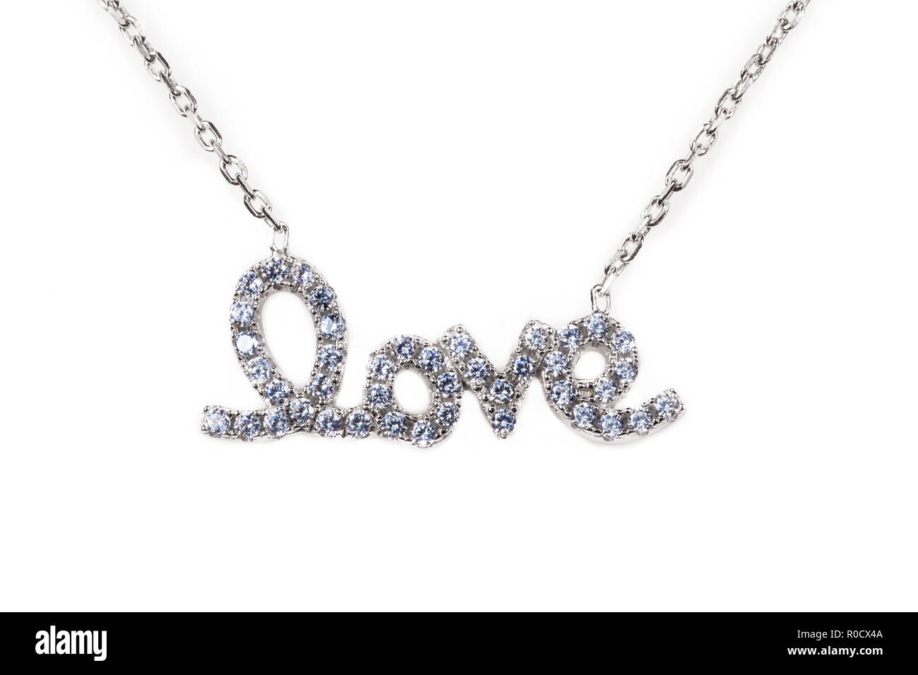 Chain letters word metal chain hi-res stock photography and images - Alamy