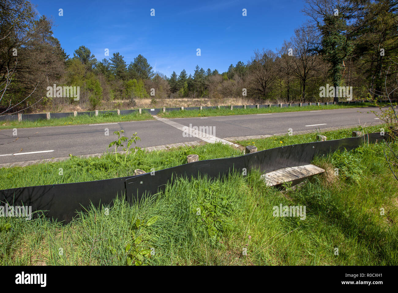 Ecological Wildlife crossing. This underpass across a road is used by ...