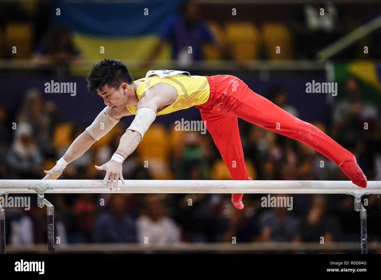 Doha, Qatar. November 3, 2018: Chaopan Lin of Â China during Parallel ...
