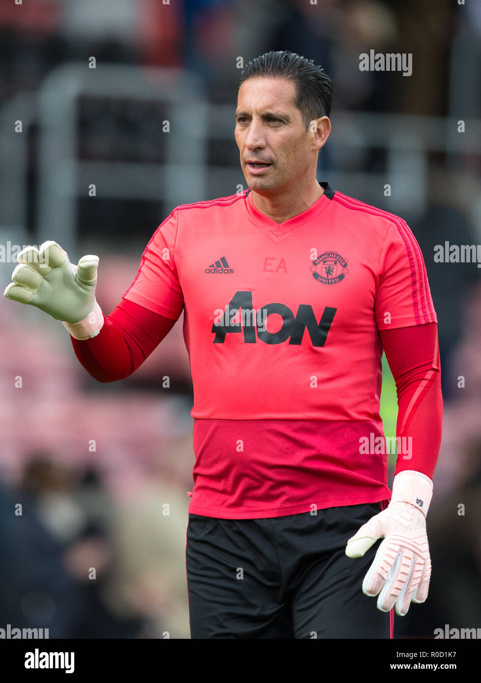 Bournemouth, UK. 03rd Nov, 2018. Manchester United goalkeeping coach ...