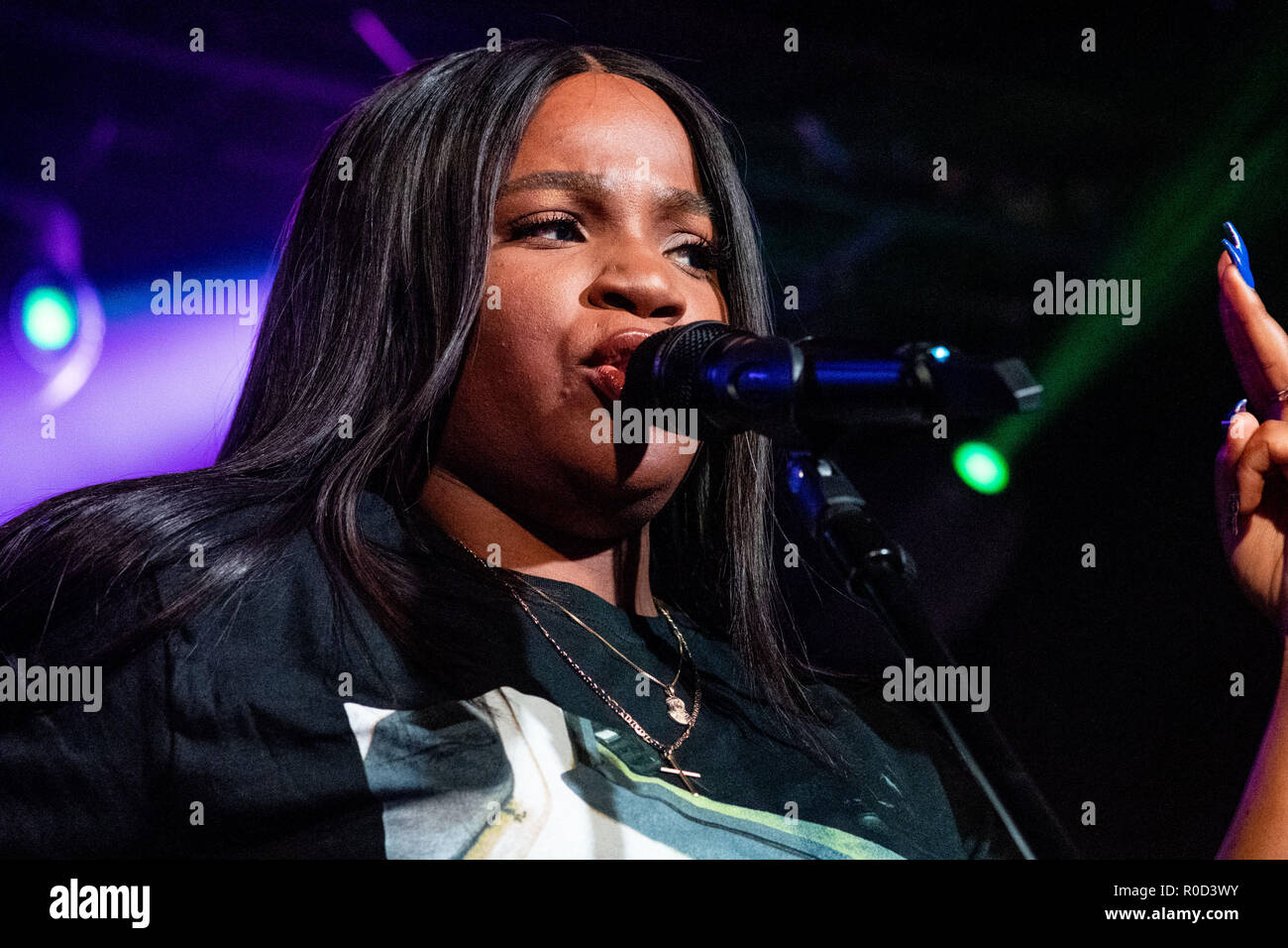 Miami, FL, USA. 2nd Nov, 2018. Savannah Re performs during The Being ...