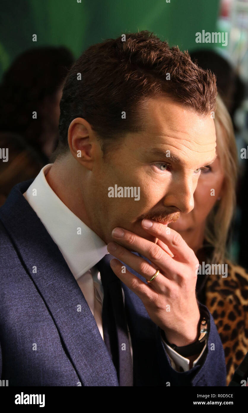 New York City, New York, USA. 3rd Nov, 2018. Actor BENEDICT CUMBERBATCH ...