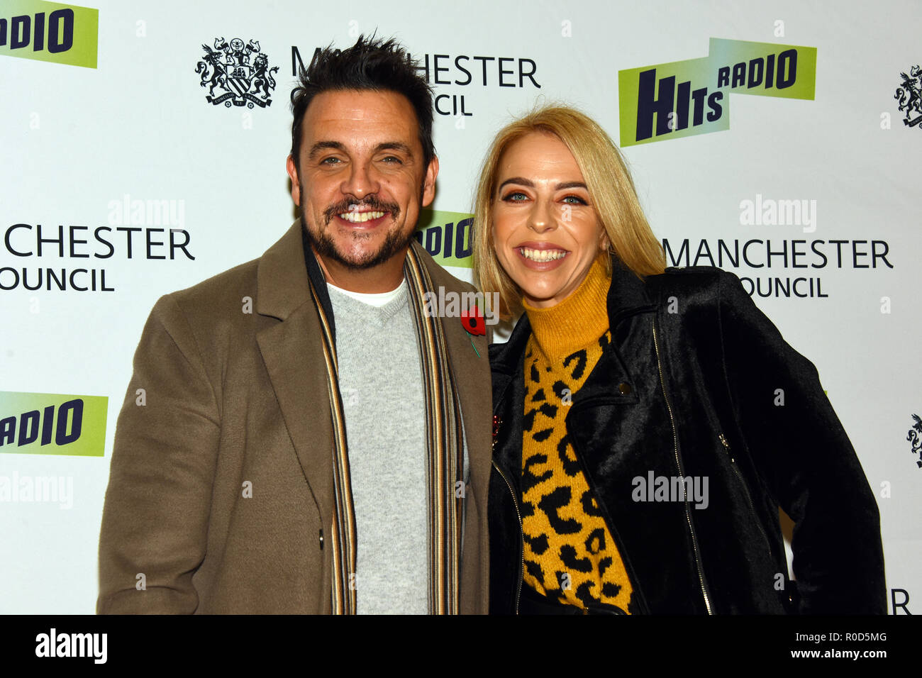 Manchester lights switch on from hits radio who compared hi-res stock ...