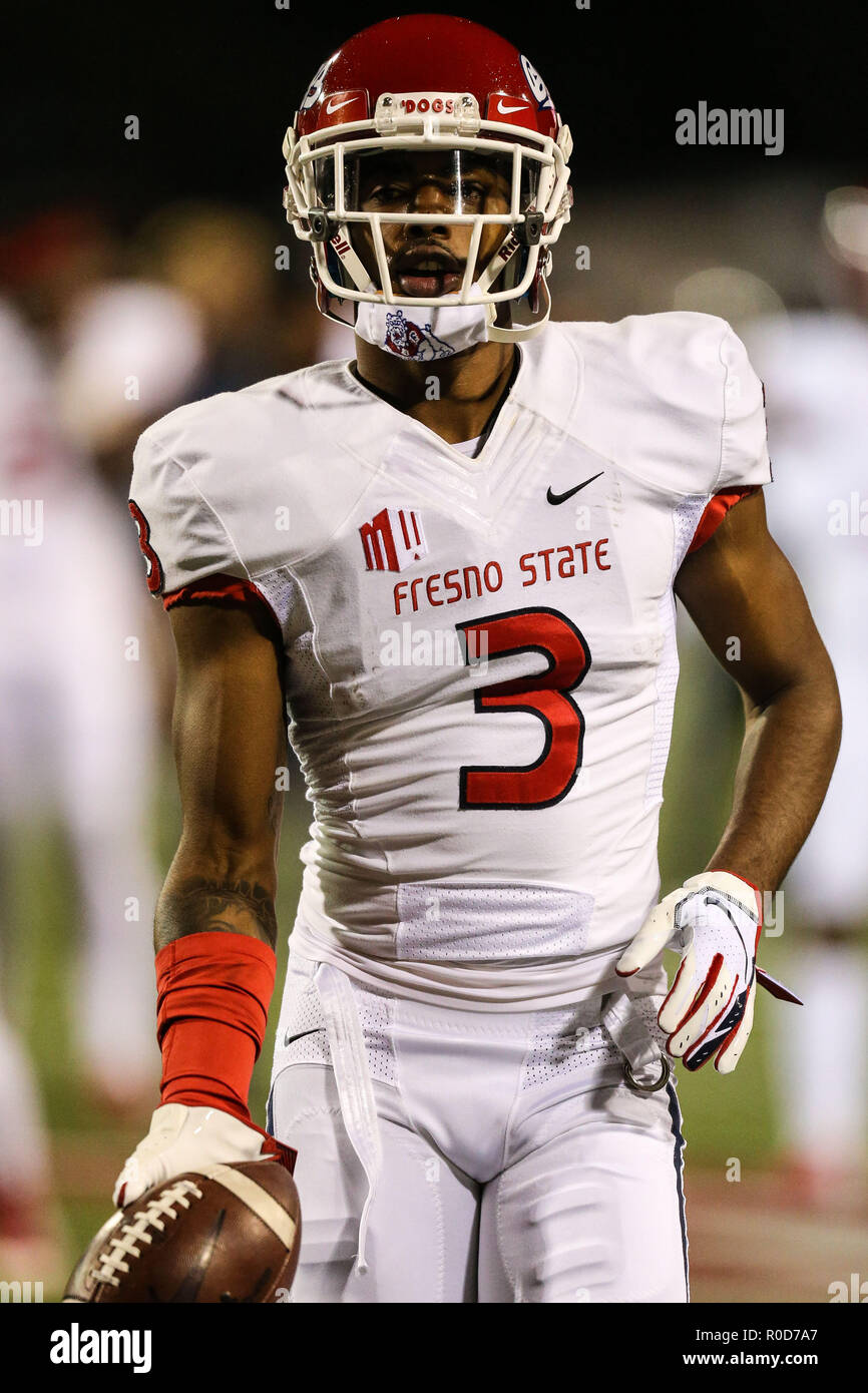 Las Vegas, NV, USA. 3rd Nov, 2018. Fresno State Bulldogs wide receiver ...