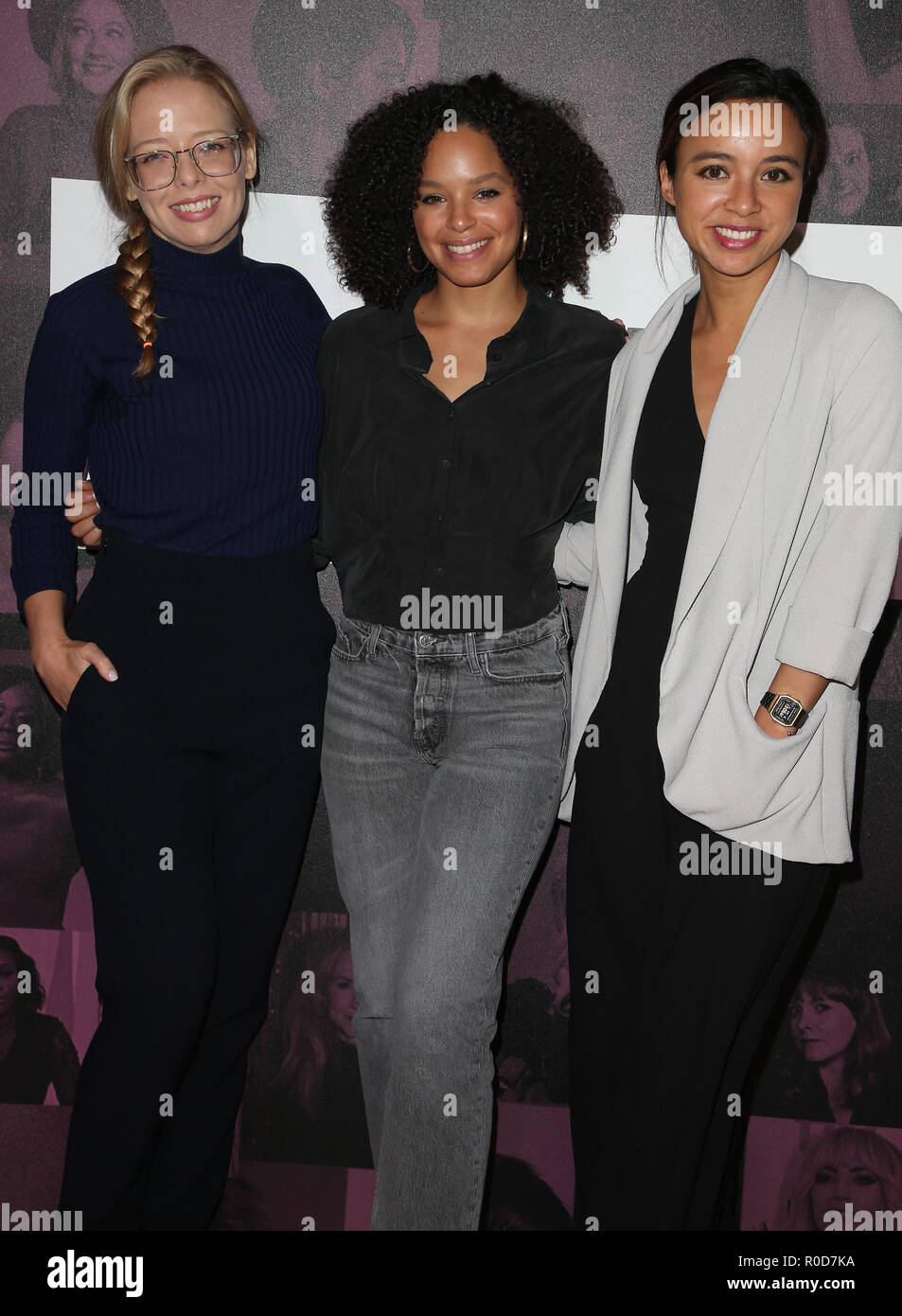 Los Angeles, California, USA. 2nd Nov, 2018. Elle Reeve, Antonia Hylton ...