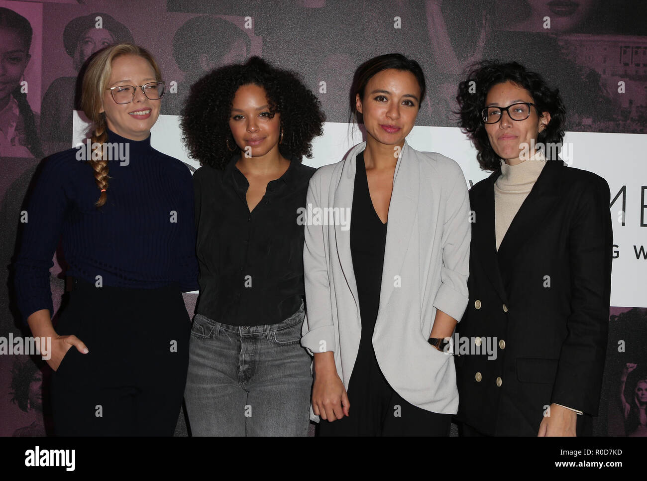 Los Angeles, California, USA. 2nd Nov, 2018. Elle Reeve, Antonia Hylton ...