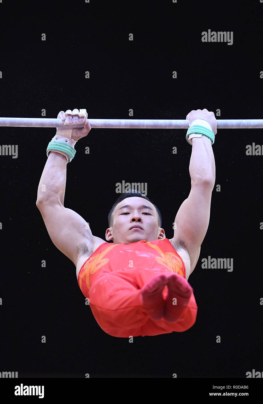 Xiao Routeng (CHN) on the horizontal bar. GES / Gymnastics / Gymnastics ...