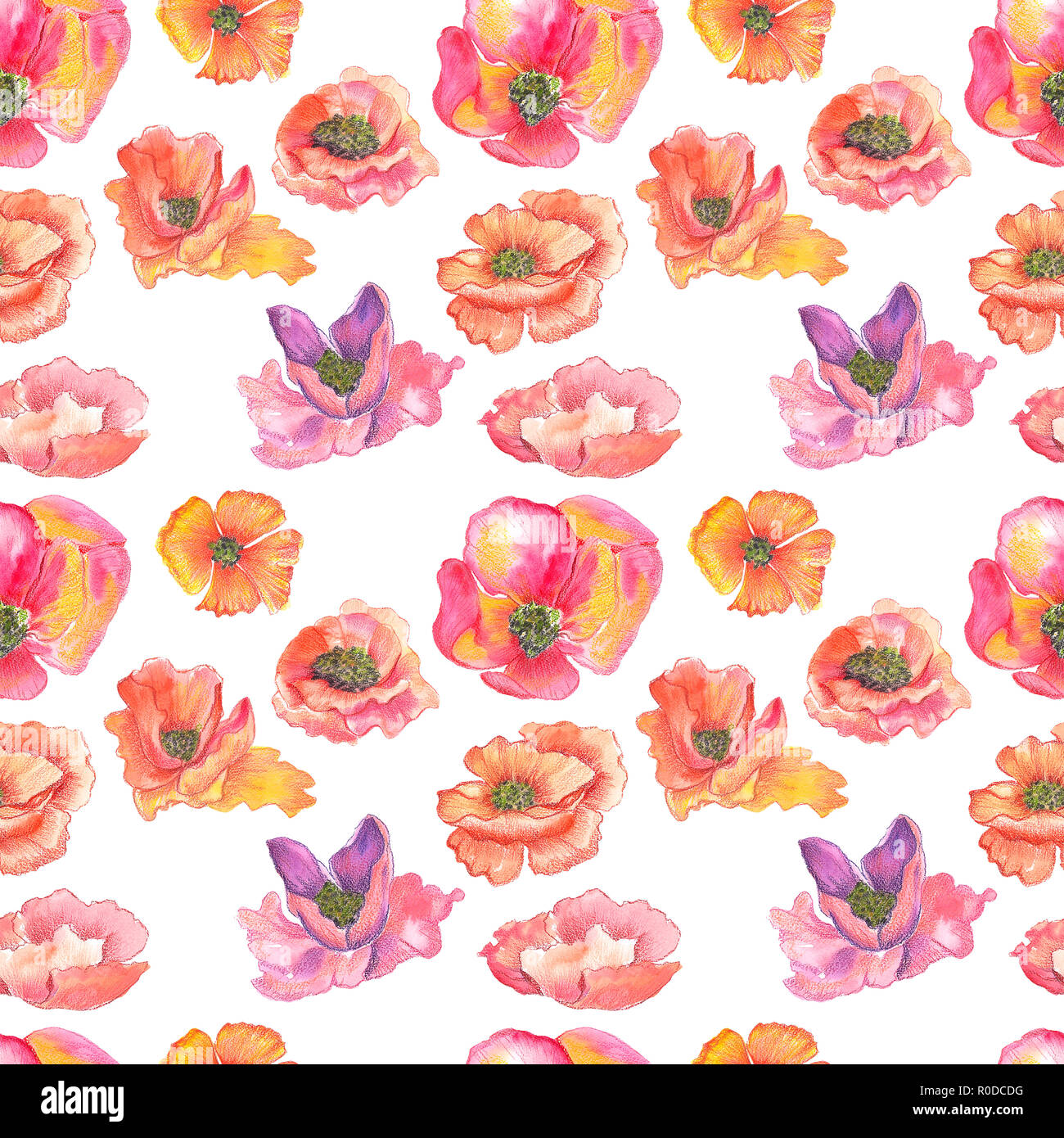 Cartoon poppy flower hi-res stock photography and images - Alamy