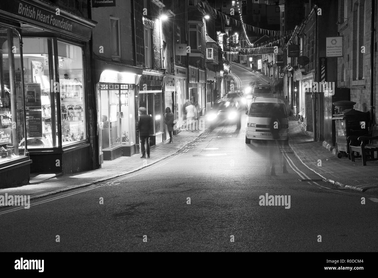 Cornwall resort Black and White Stock Photos & Images - Alamy