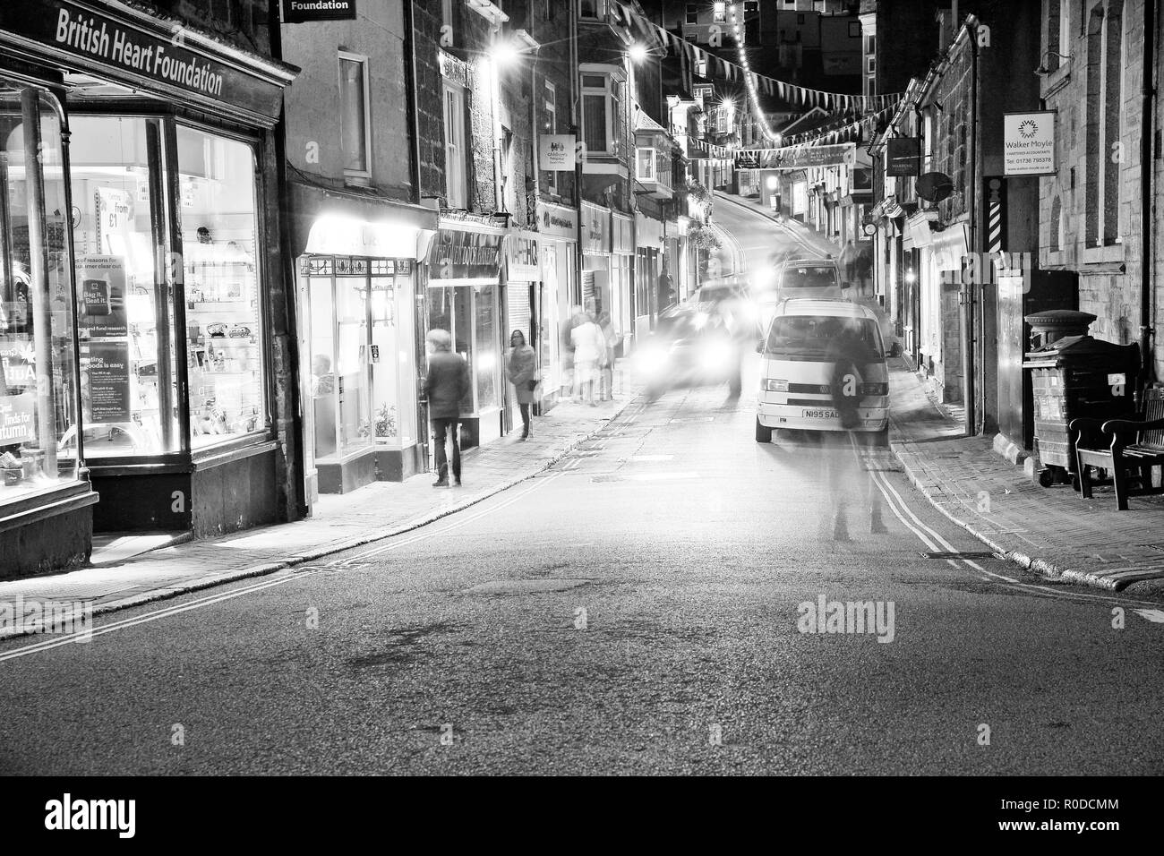 Cornwall resort Black and White Stock Photos & Images - Alamy