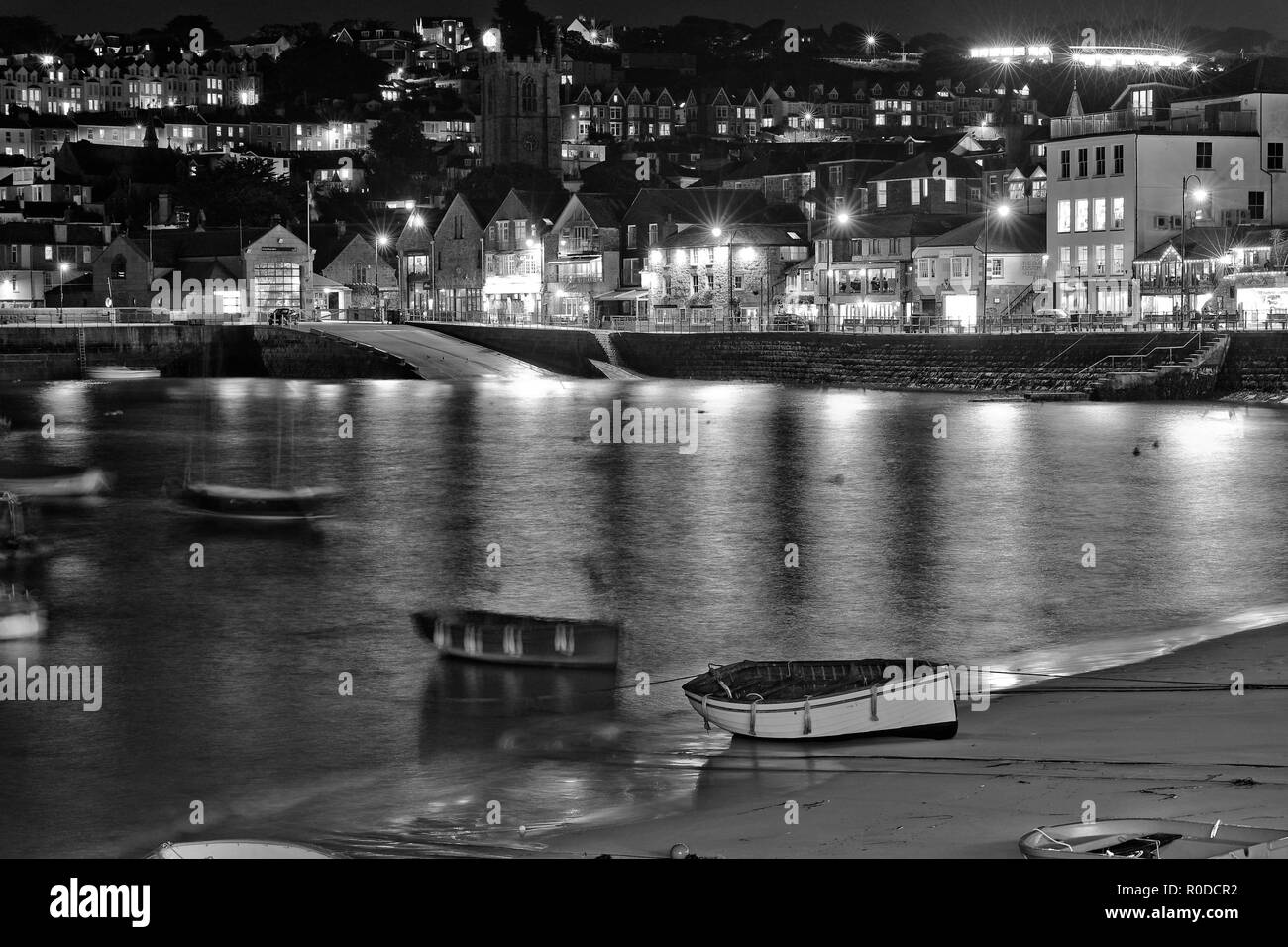 Cornwall resort Black and White Stock Photos & Images - Alamy