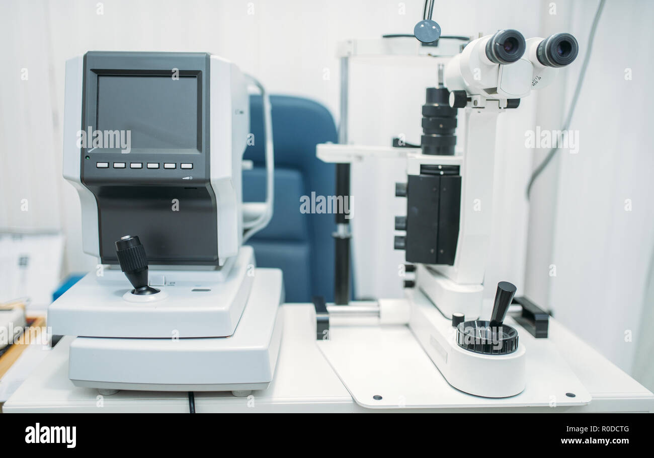 Equipment for diagnostic of vision, instrument for eyesight test in ...