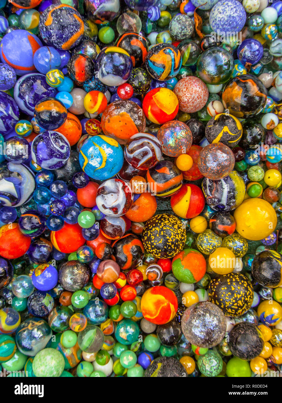 Background of colorful glass taws as a concept for diversity Stock ...