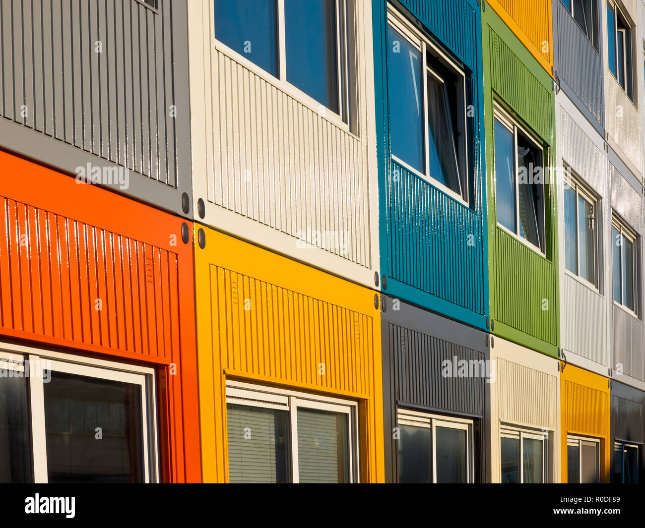 Temporary housing containers hi-res stock photography and images - Alamy