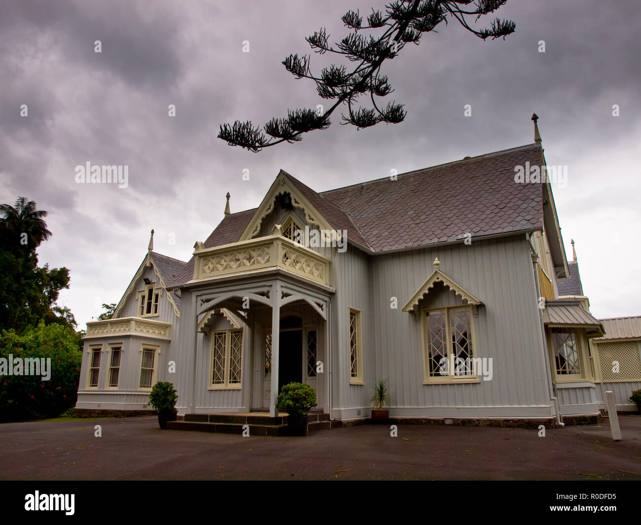 Historic library in victorian style building, Auckland, New Zealand ...