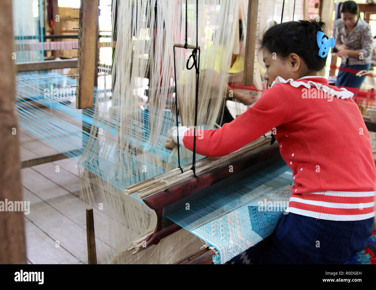 Lao weaving hi-res stock photography and images - Alamy
